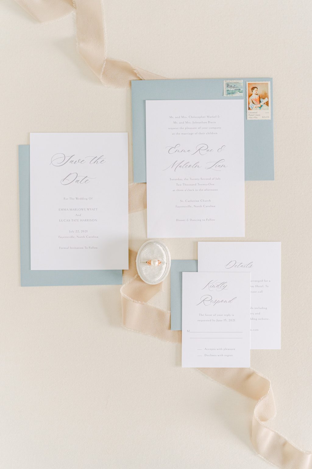 Elegant Wedding Invitations - jennifersandersphotography.com